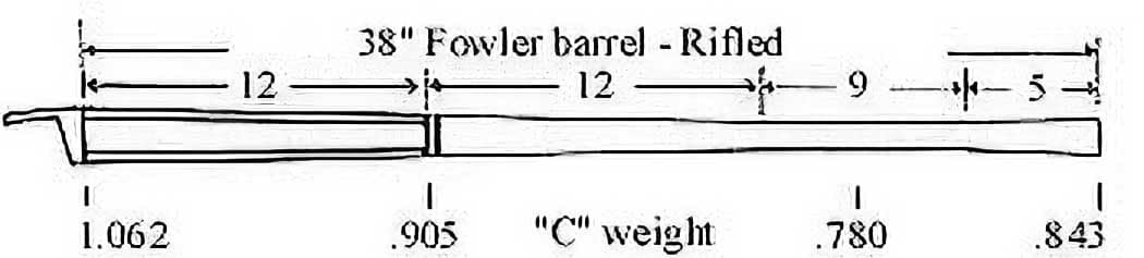 Fowler - Rifled - .50 Cal - C Wt - The Gun Works Muzzleloading Emporium