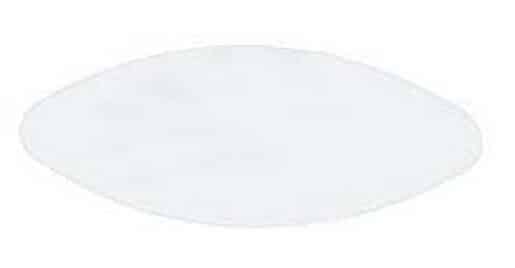 Inlay - Oval - #1 - German Silver - The Gun Works Muzzleloading Emporium