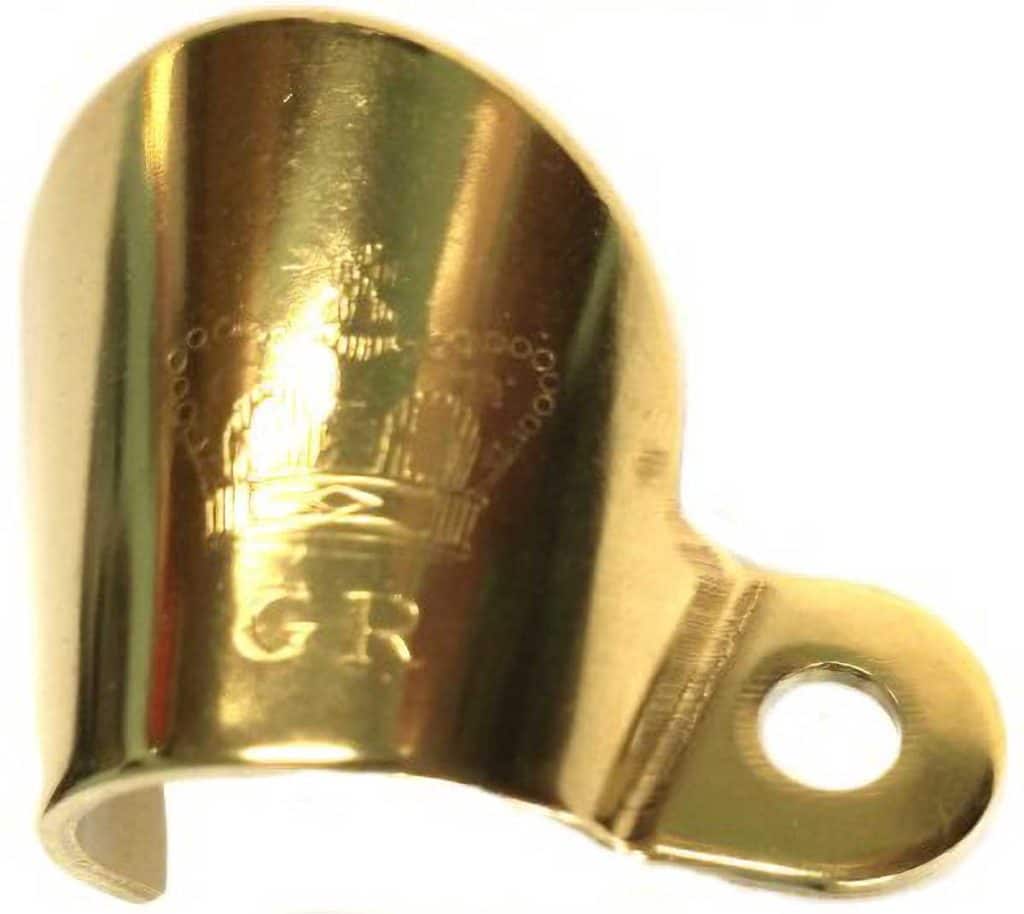 Flash Guard - English - Brass - The Gun Works Muzzleloading Emporium