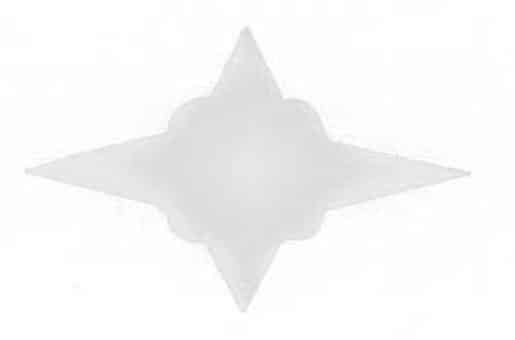 Inlay - Star - #2 - German Silver - The Gun Works Muzzleloading Emporium