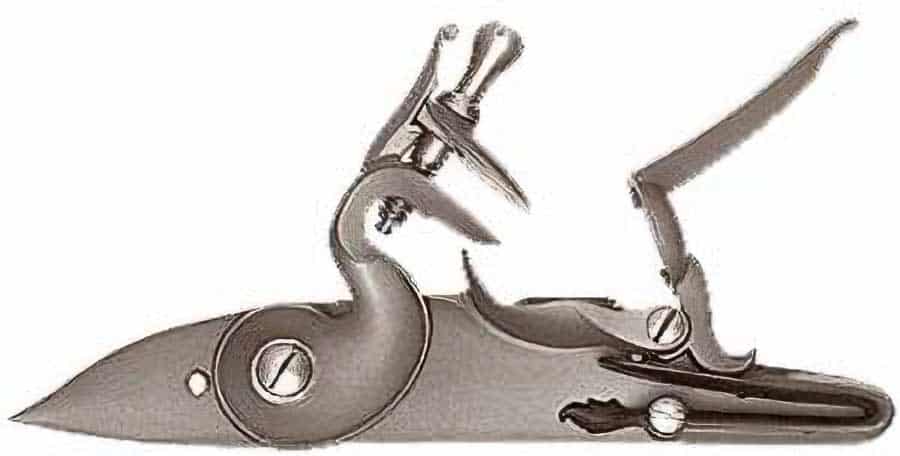 Round-Faced English Flintlock - Right Hand - The Gun Works ...