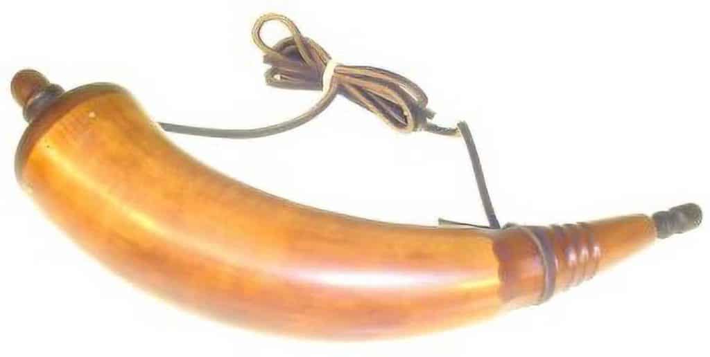 Powder Horn - Deluxe Large - Brown - The Gun Works Muzzleloading Emporium