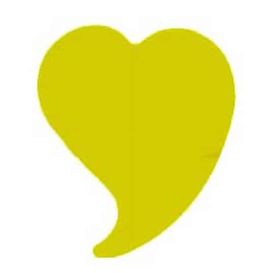 Inlay - Heart - Weeping - Brass - The Gun Works Muzzleloading Emporium