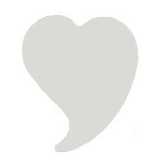 Inlay - Heart - Weeping - German Silver - The Gun Works Muzzleloading ...